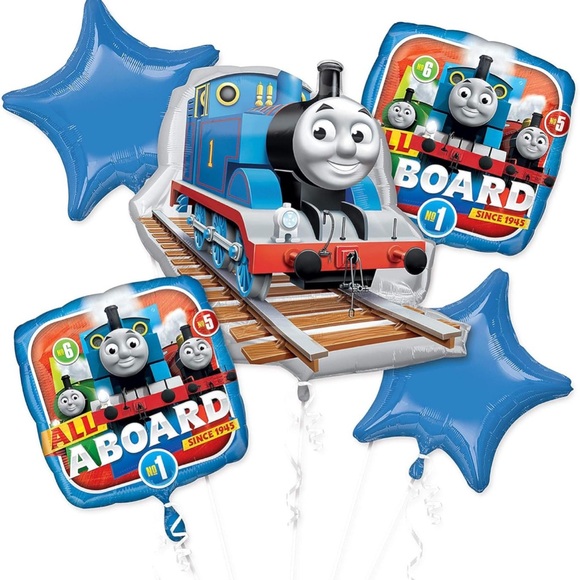 Party Supplies | Nwt Thomas The Tank Engine Balloon Set Blue And ...